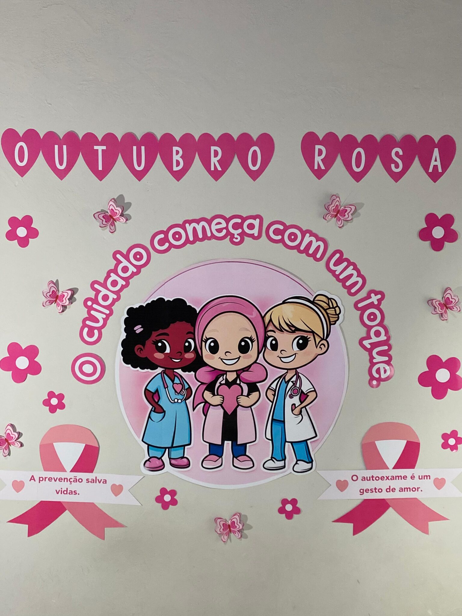 Painel Outubro Rosa - LudKids - Recursos Educativos